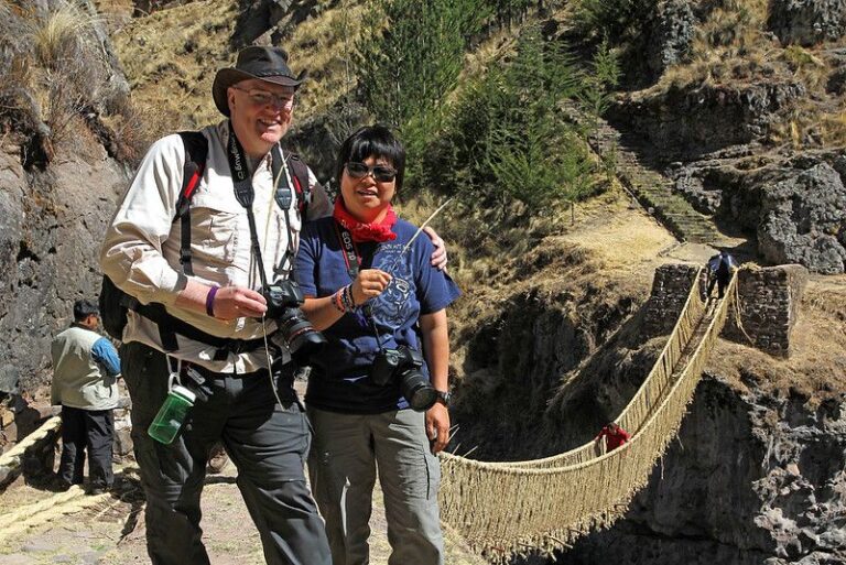 The last Inca Bridge in Cuzco, Peru – South America - The Inkas Empire